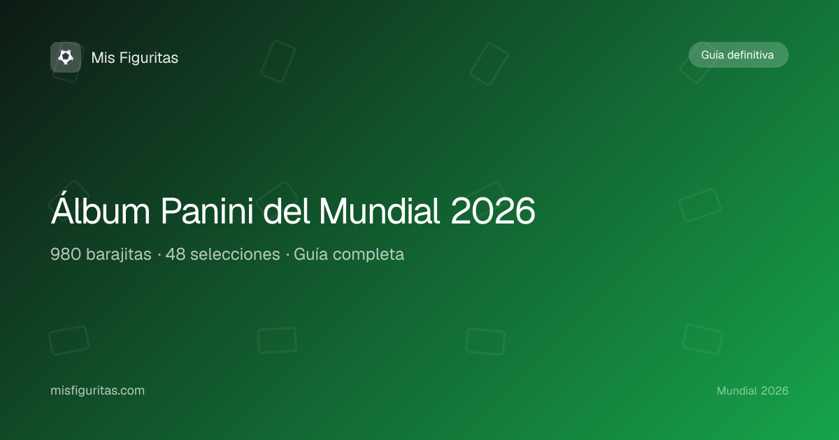 Álbum Panini del Mundial 2026: guía definitiva para coleccionistas ...